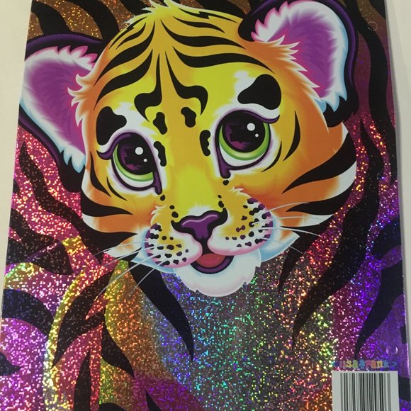 Lisa Frank | Other | Lisa Frank Leopard Glitter Sparkly Folder | Poshmark